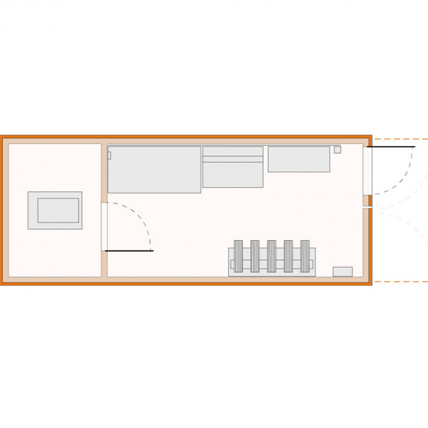 Specialutrustad 20-fots container med kompressor | Oljehantering för ...
