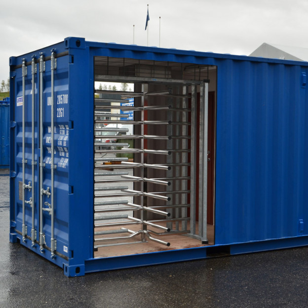 20 fot Tillträdeskontrollcontainer | Säker entré till byggplats